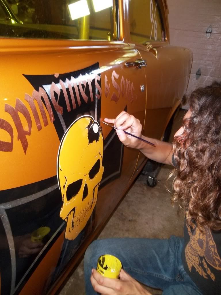 Art & Inspiration - Lettering the Koopmeiners & Sons 55 chevy gasser ...